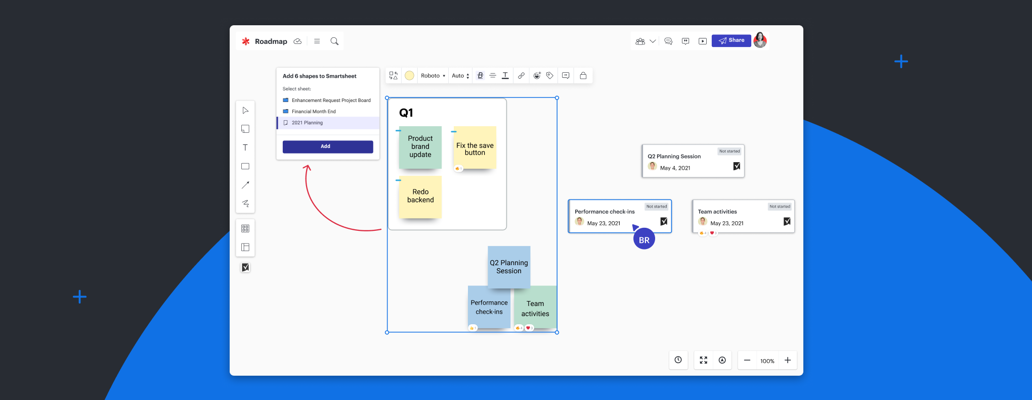 Lucid Cards for Smartsheet